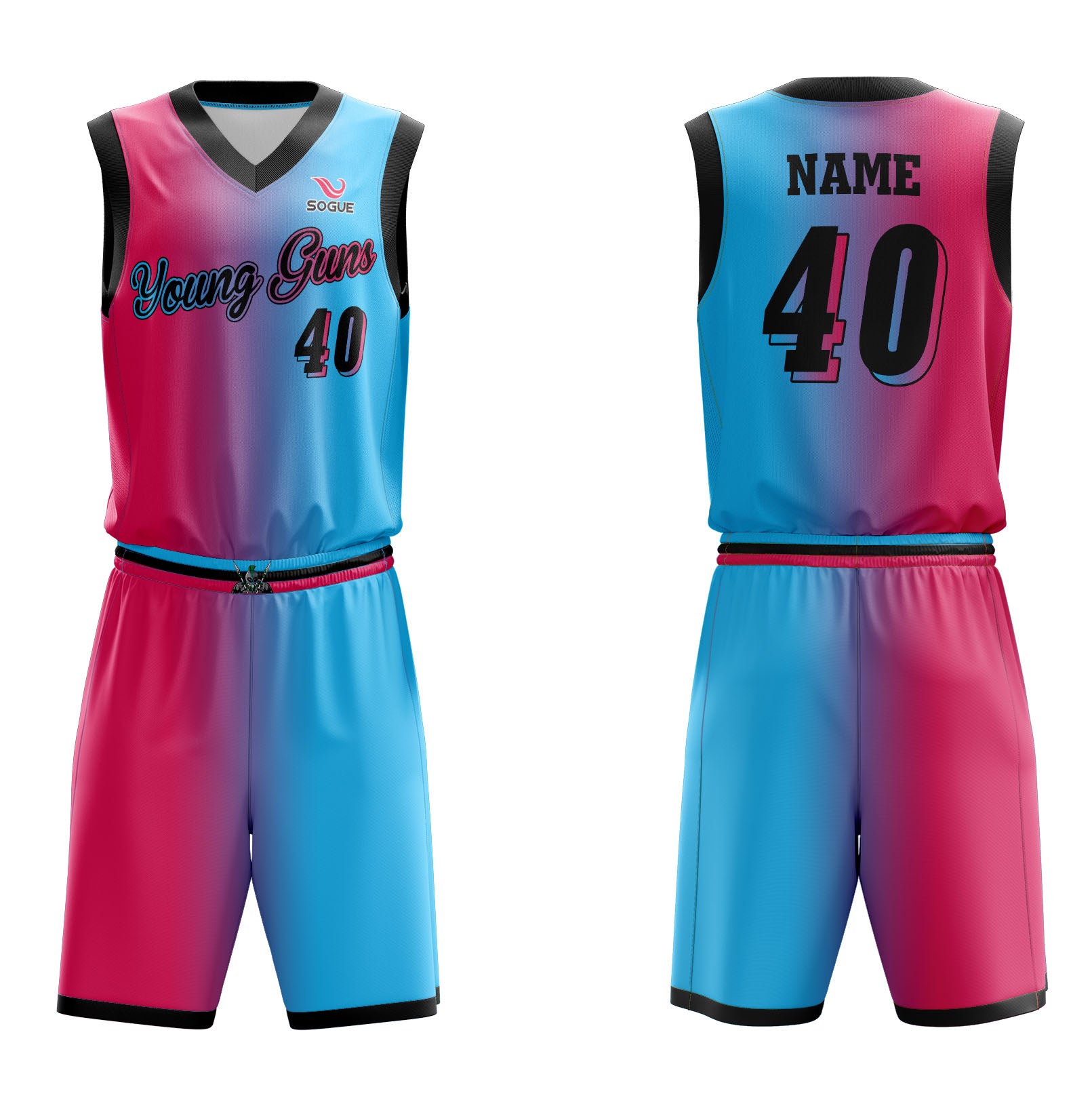 Customized Sublimation Basketball Uniform 010 – Sogue